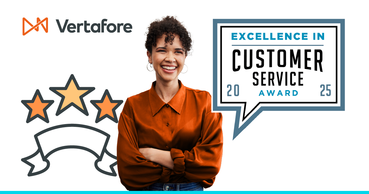 With its exceptional commitment to customer success, Vertafore receives the 2025 Excellence in ...